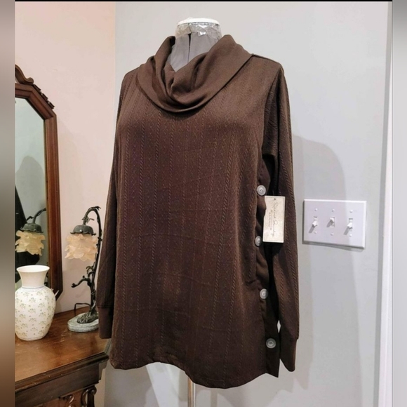 French Laundry | Sweaters | New 2x Cowl Neck Textured Sweater | Poshmark